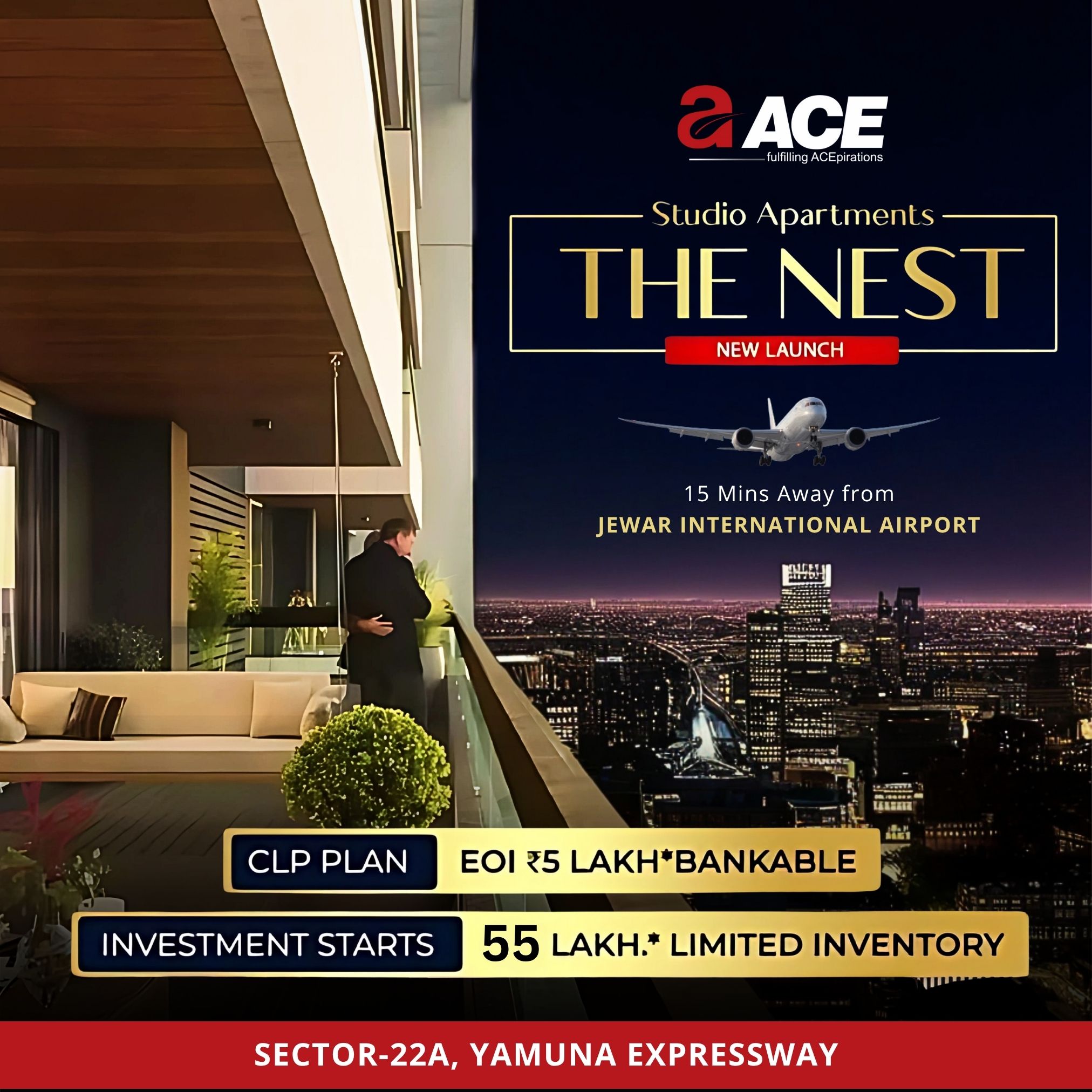 ACE The Nest - Luxury Studio Apartments I Yamuna Expressway